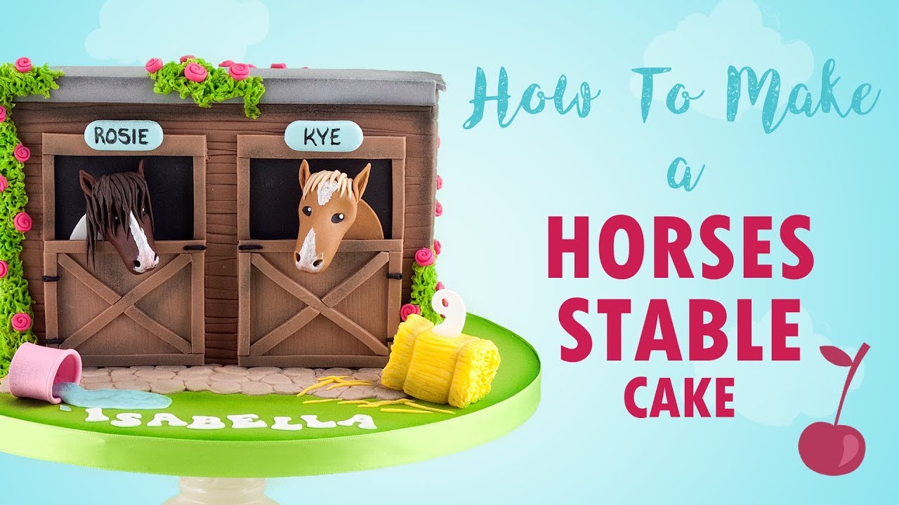 Horse Stable Cake Tutorial How To Cherry School Youtube