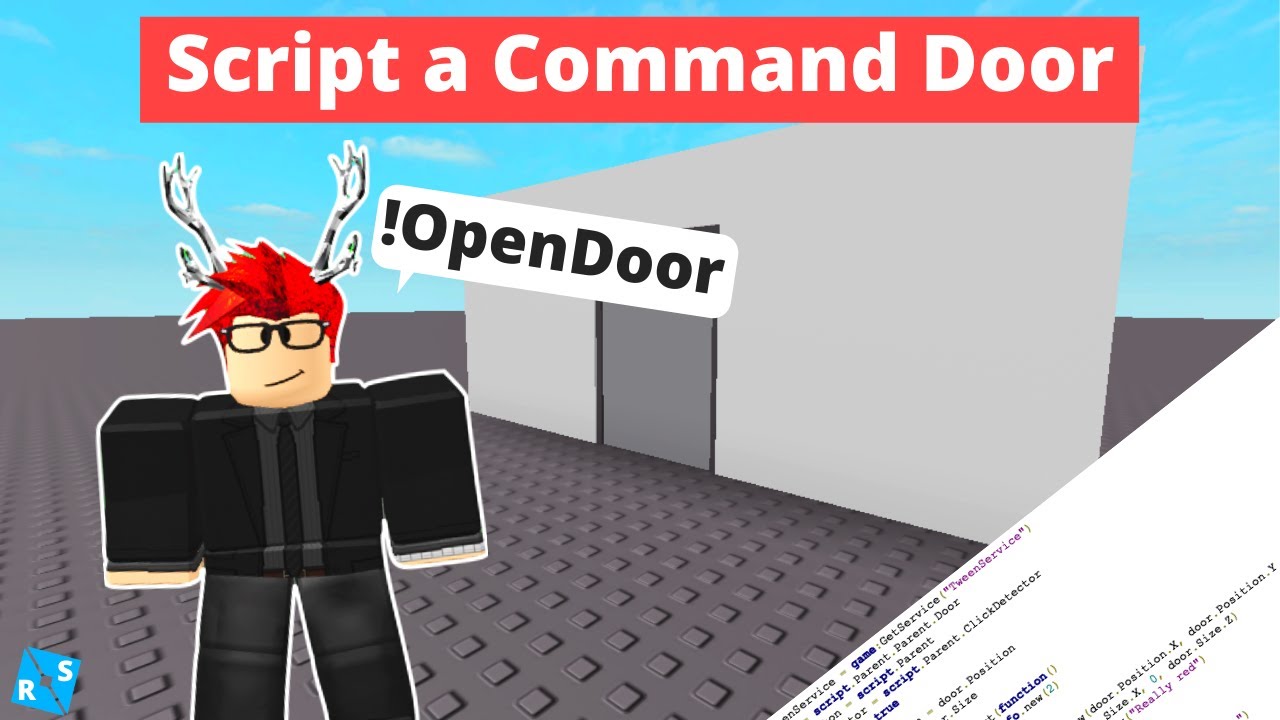 Roblox Scripting Tutorial How To Script A Command Door Youtube