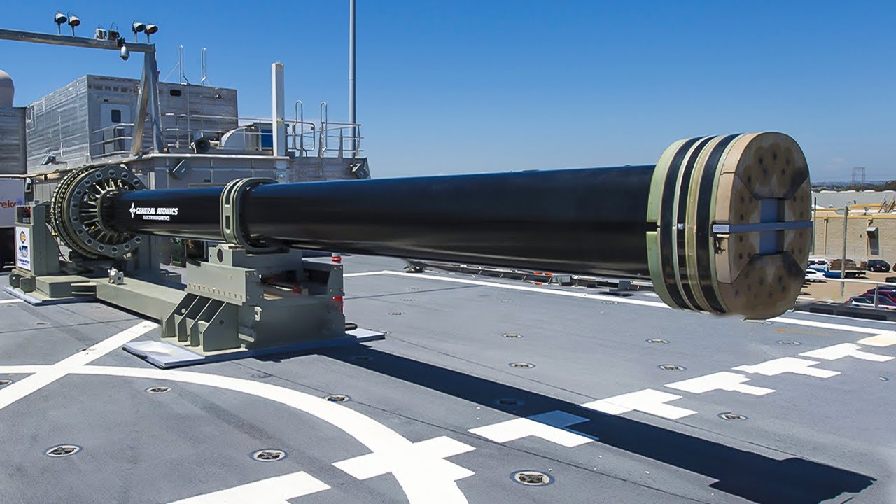 Us Testing Its Monstrously Powerful 500 Million Rail Gun Youtube