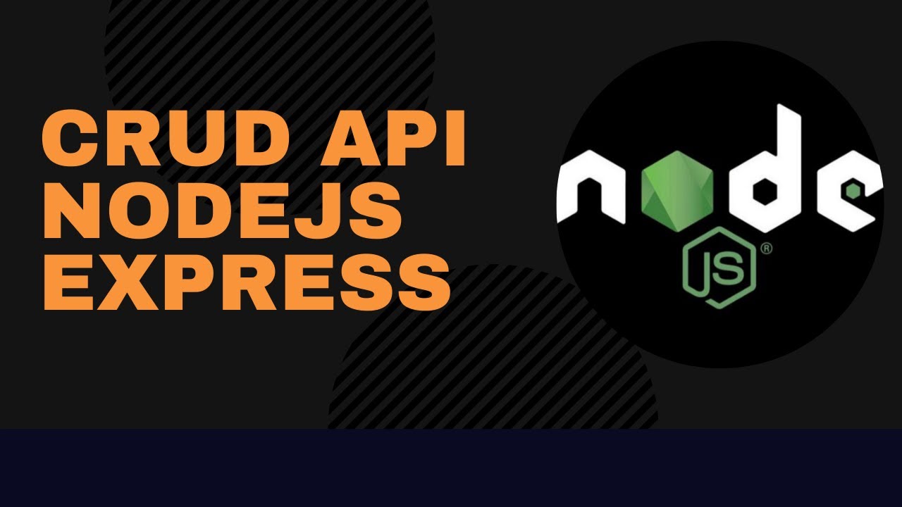 Api Crud Nodejs Express Français Youtube