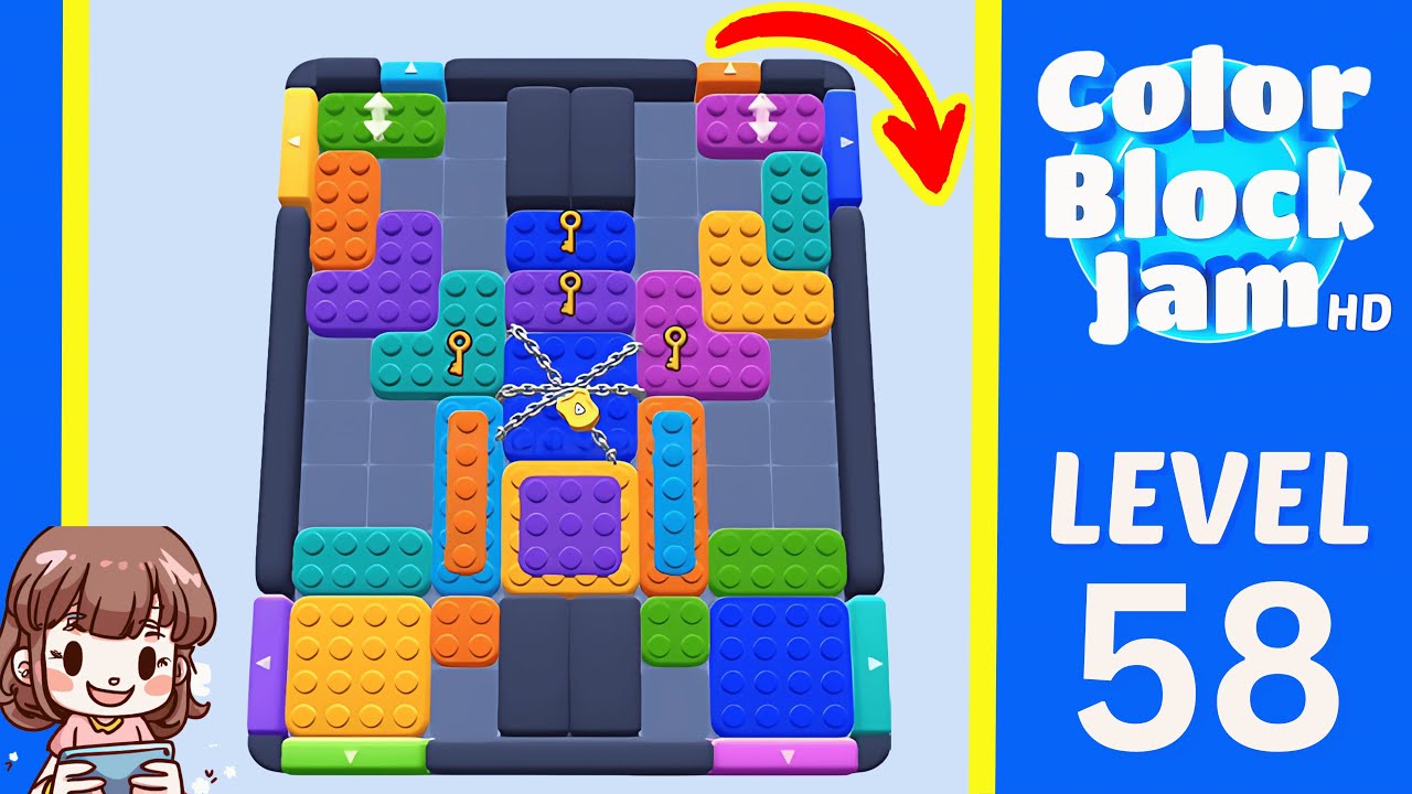 Color Block Jam Level 58 Solution Walkthrough Youtube