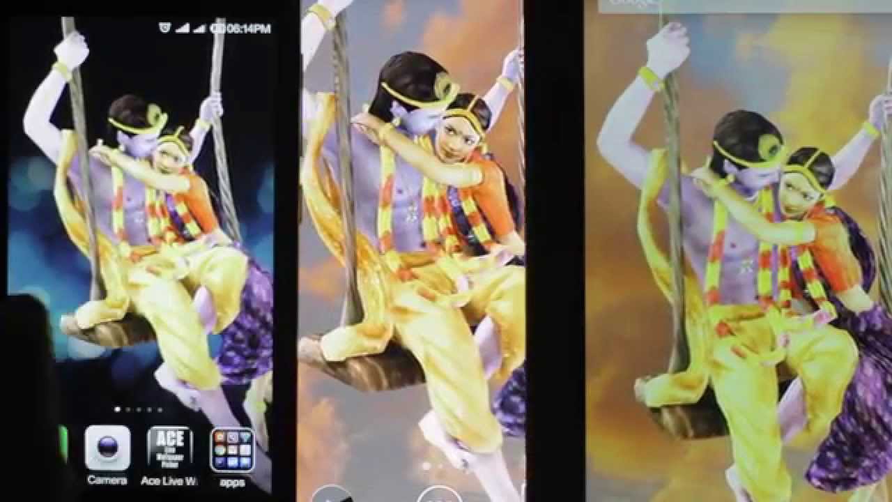 Radha Krishna Animated 3d Mobile App Live Wallpaper Youtube