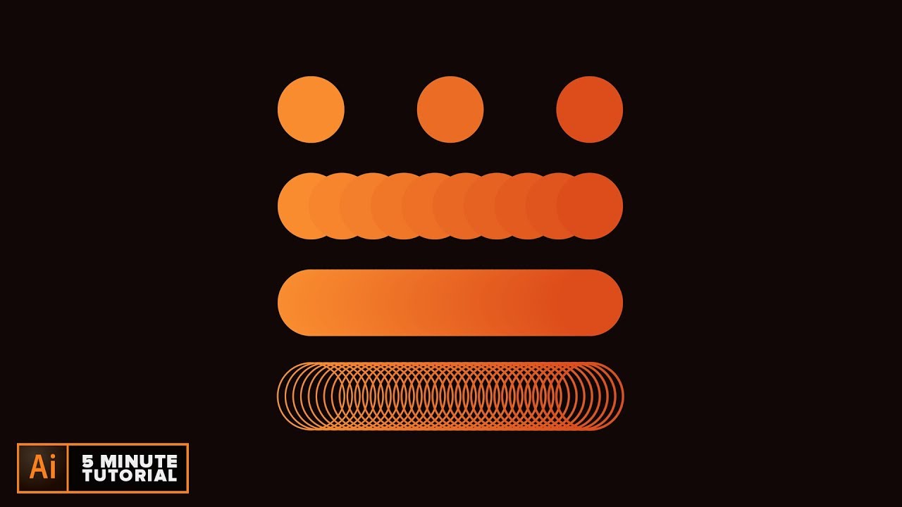 Illustrator Tutorial Blend Tool Illustrator Basics Youtube