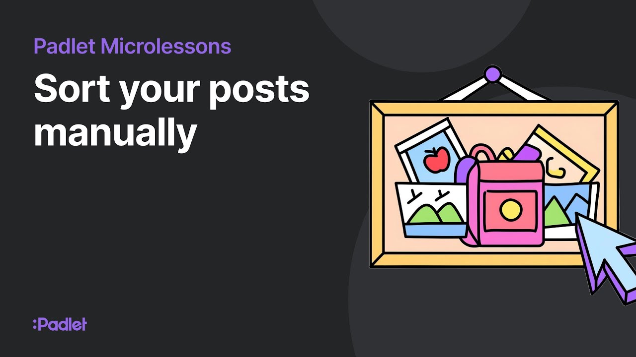 Sort Your Posts Manually Youtube