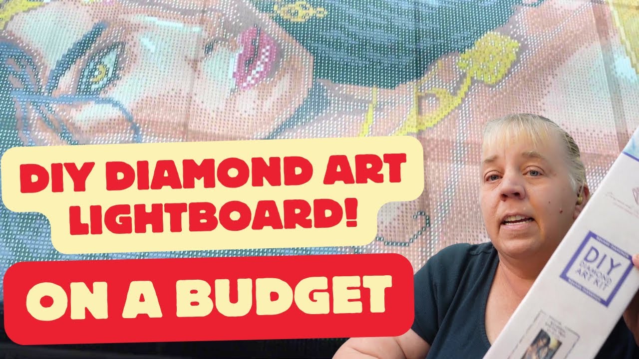 Create Your Own Diamond Art Lightboard At Home On A Budget Diy