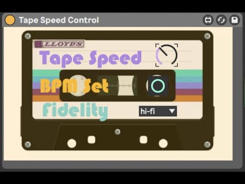 Max Msp Max For Live Tape Speed Control W Lo Fi Ft Afx Boc Youtube