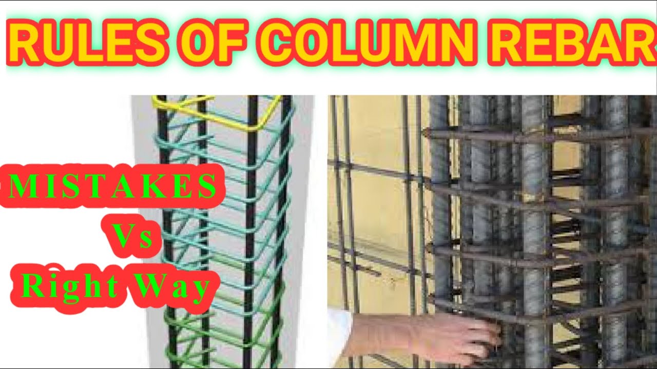 Common Mistakes In Column Rebar Basic Rules Of Column Rebar Civil