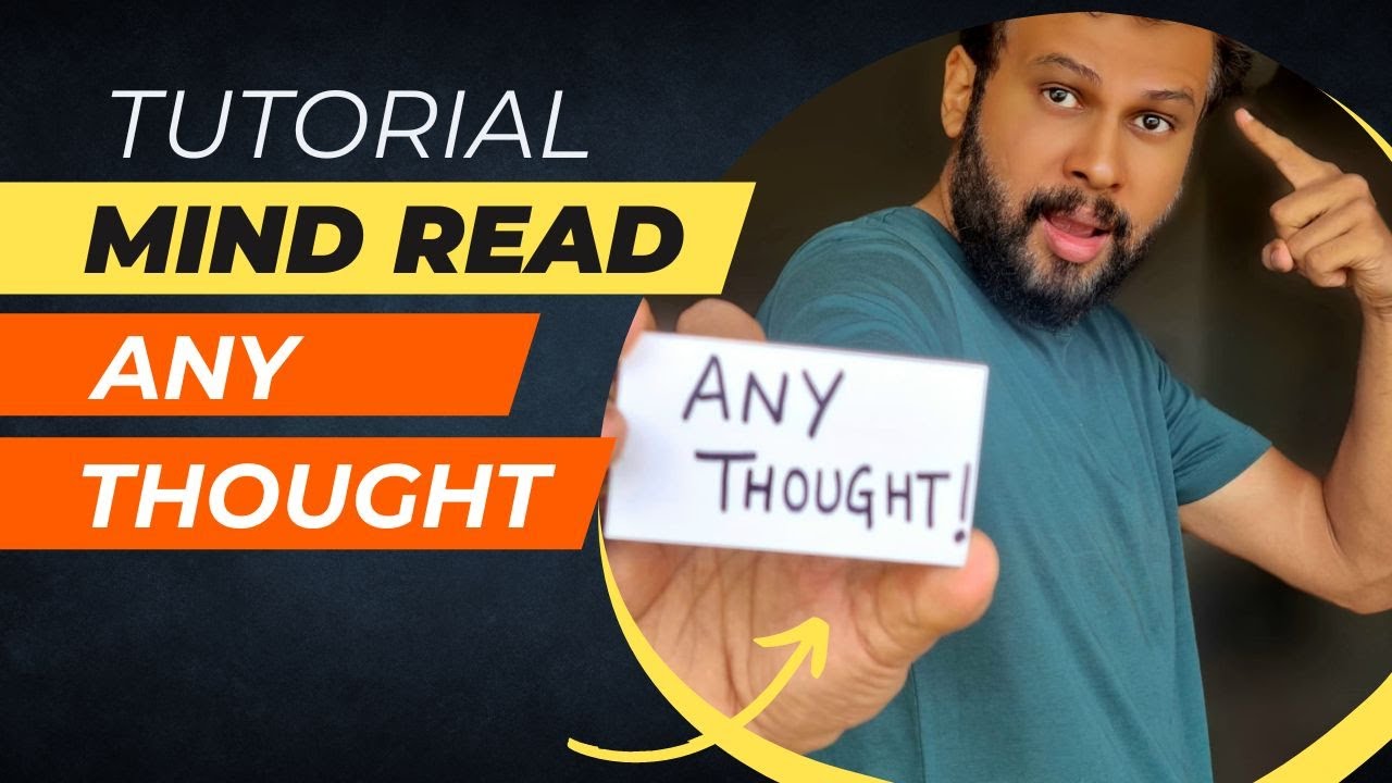 Tutorial Mind Reading Any Thought Mind Reading Trick Learn Magic