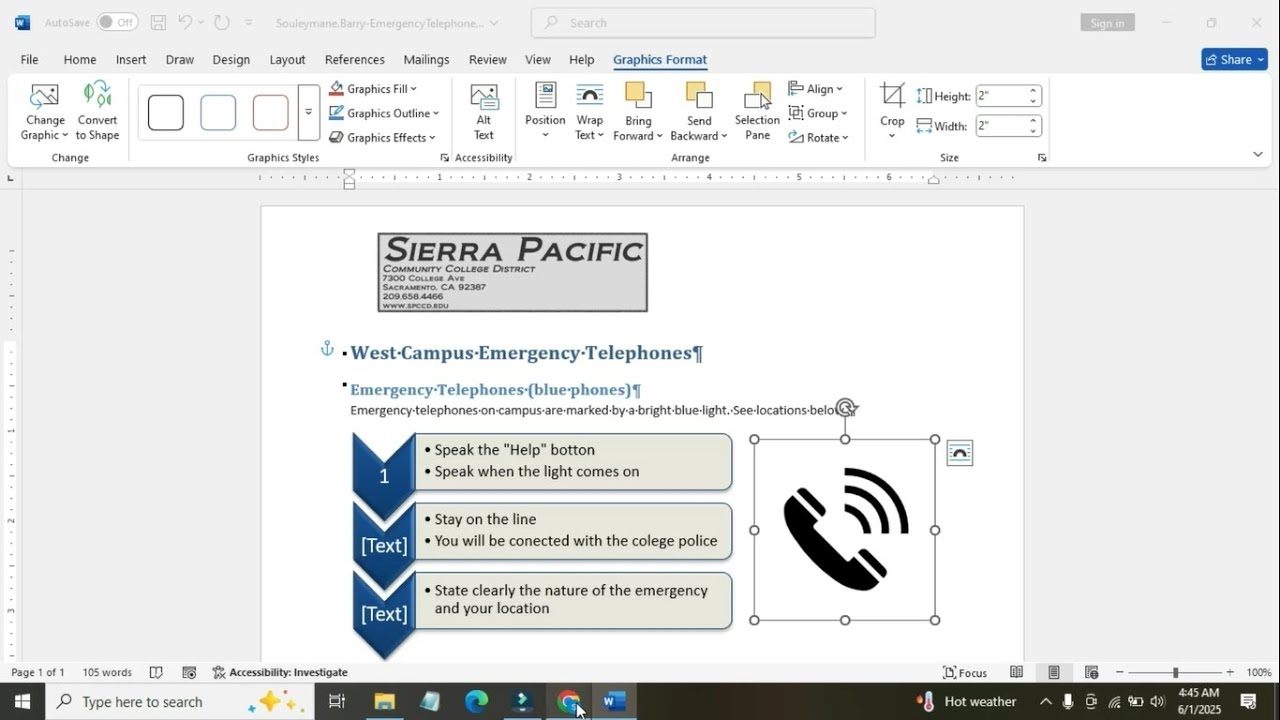 Word 2021 In Practice Ch 3 Independent Project 4 5 Complete Simnet