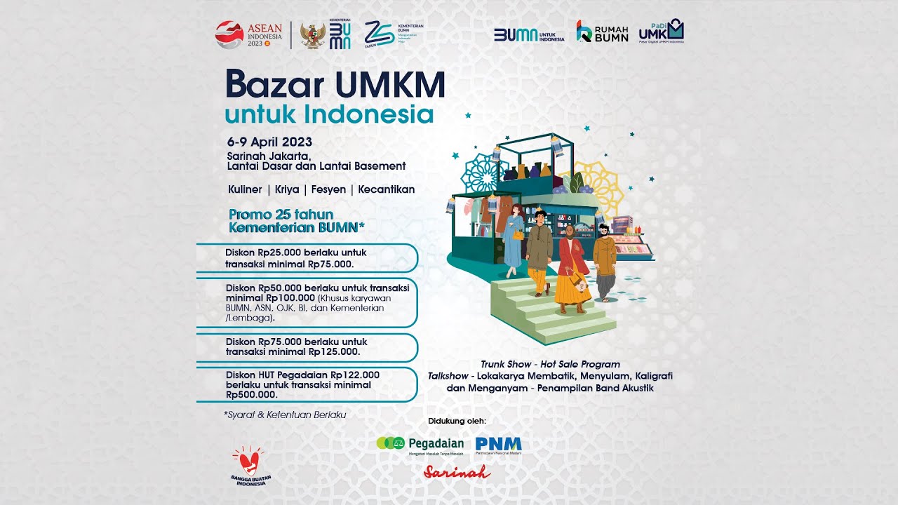 Bazar Umkm Untuk Indonesia Youtube