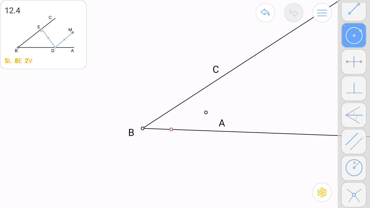 Euclidea 12 4 Mu 4 Solution Walkthrough Youtube