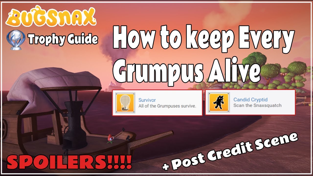 Survivor Candid Cryptid Trophy Guide How To Keep Every Grumpus Alive