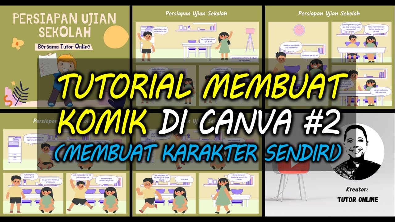 Membuat Komik Di Canva 2 Membuat Karakter Sendiri Youtube