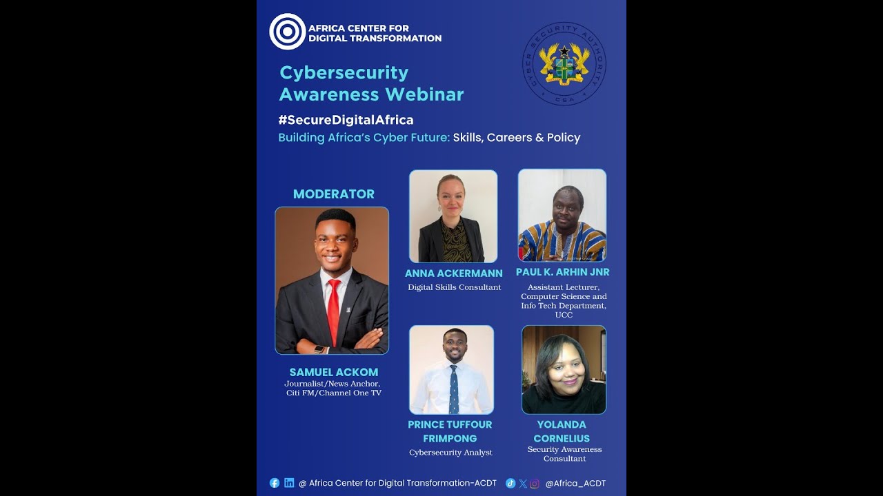 Cybersecurity Awareness Skills Careers Policy Webinar 2 Youtube