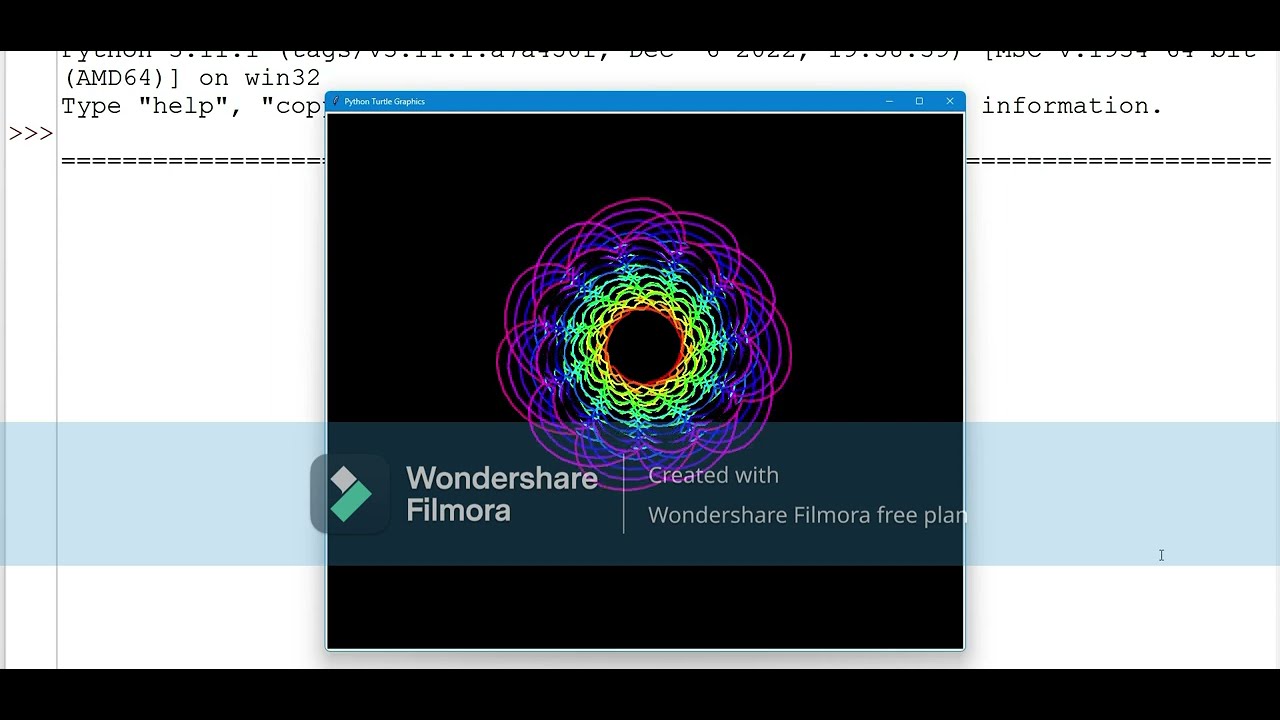 Python Code Flower Youtube