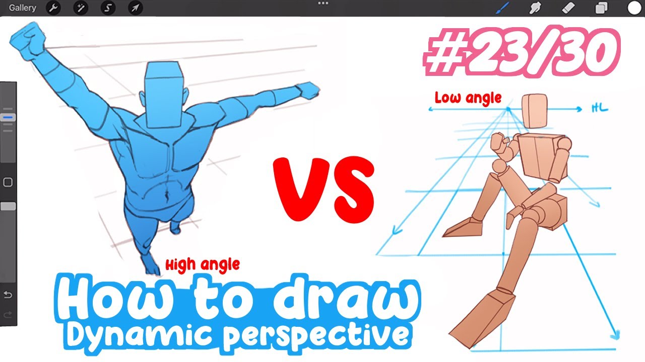 How To Draw Dynamic Characters In Perspective Full Drawing Tutorial