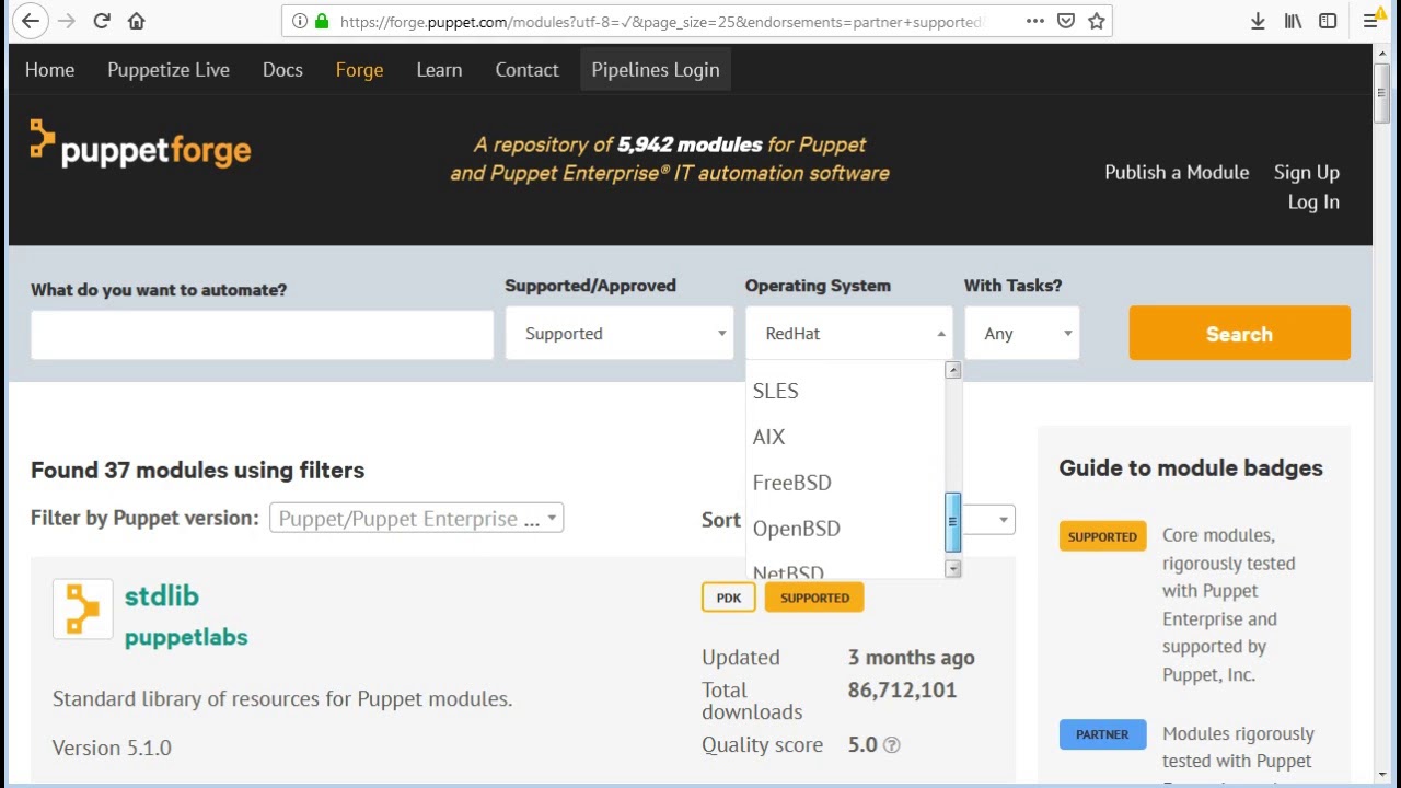 4 2 Puppet Module Puppet Forge Modules Youtube