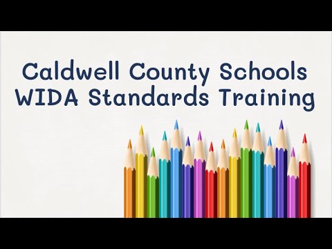 Wida Standards Training Video Youtube