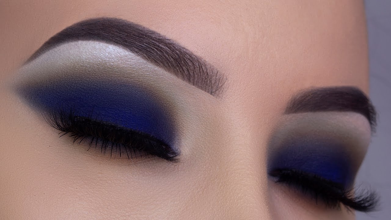 Navy Blue Smokey Eye Makeup Tutorial Saubhaya Makeup