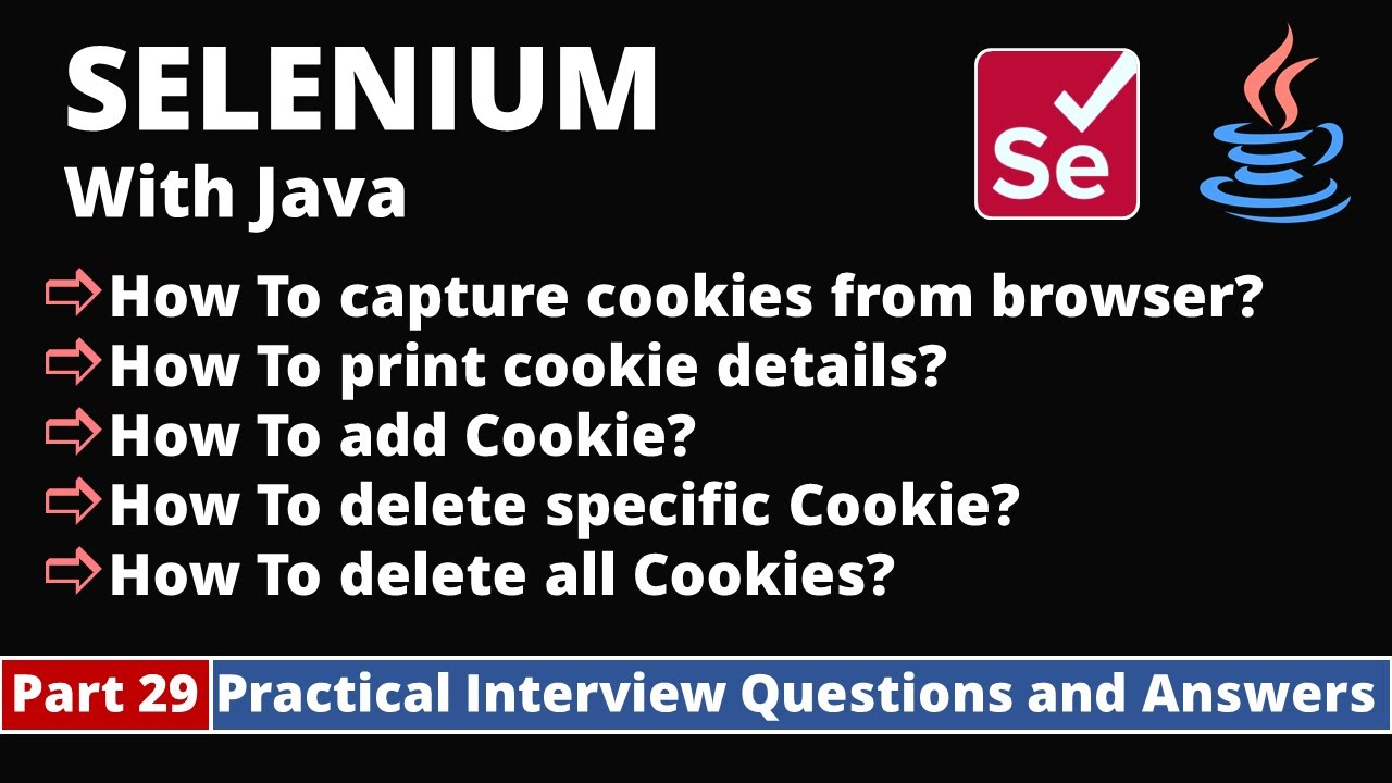 Part29 Selenium With Java Tutorial Practical Interview Questions And