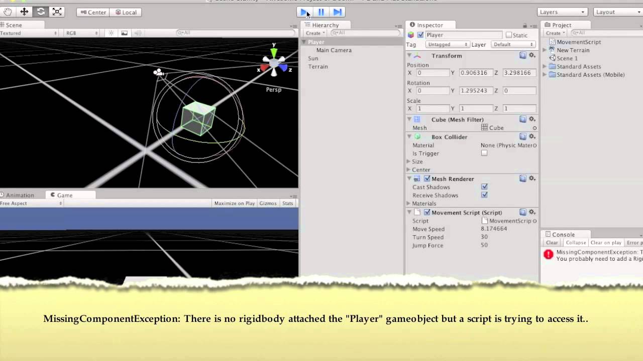 Unity Scripting Tutorial Intro Part 2 Youtube