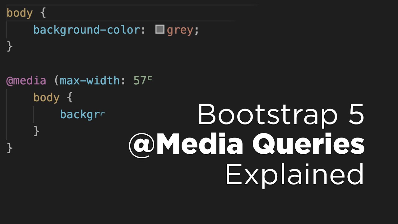 Bootstrap 5 Media Queries Youtube