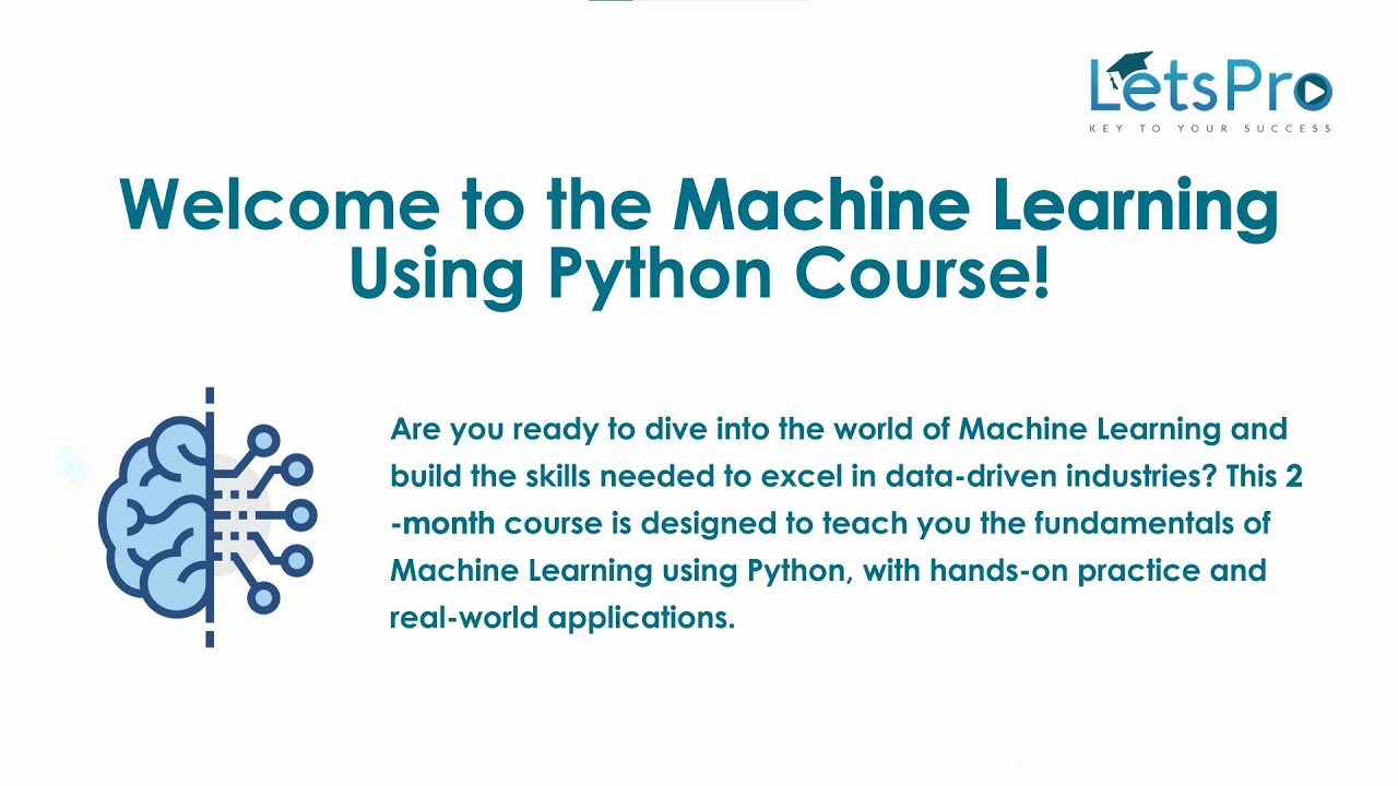Machine Learning With Python Certification Hands On Training Program