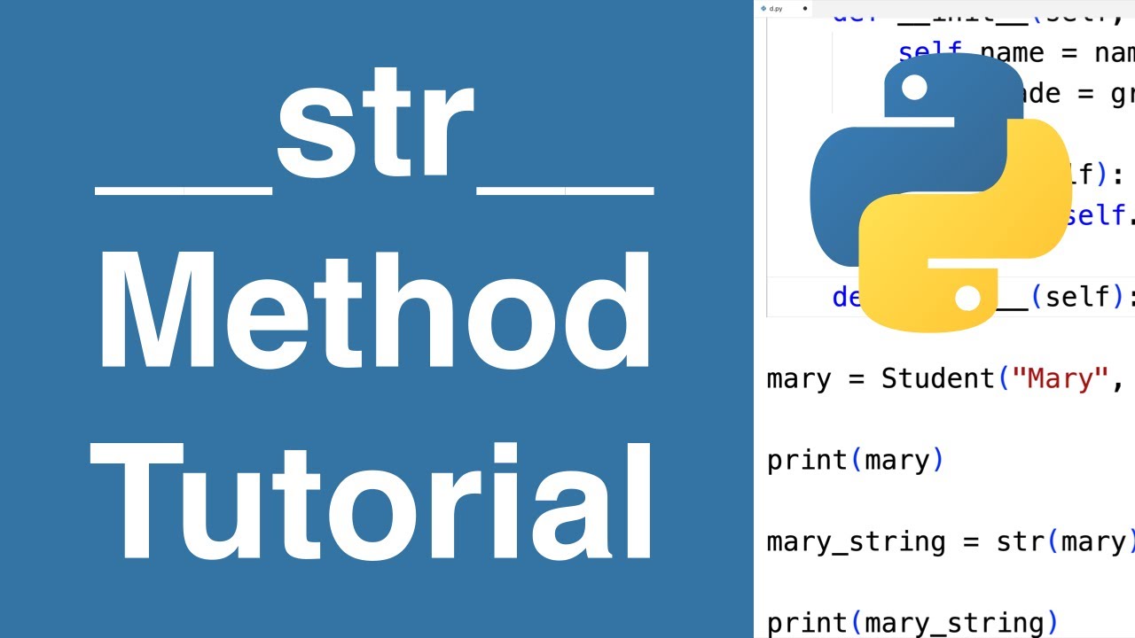 Str Method Python Tutorial Youtube