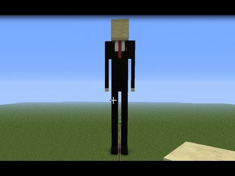 Minecraft Building Slenderman Statue Youtube