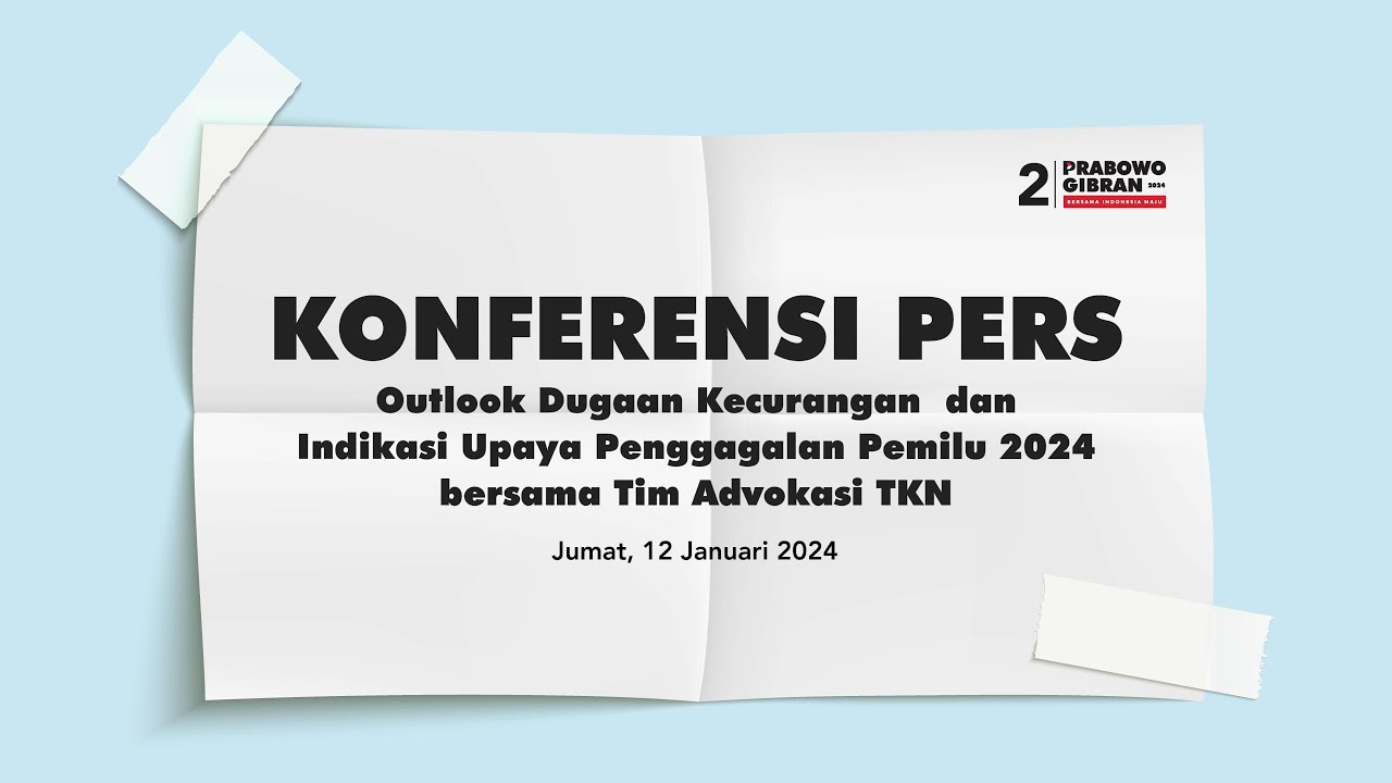 рџ ґ Live Streaming Konferensi Pers Youtube