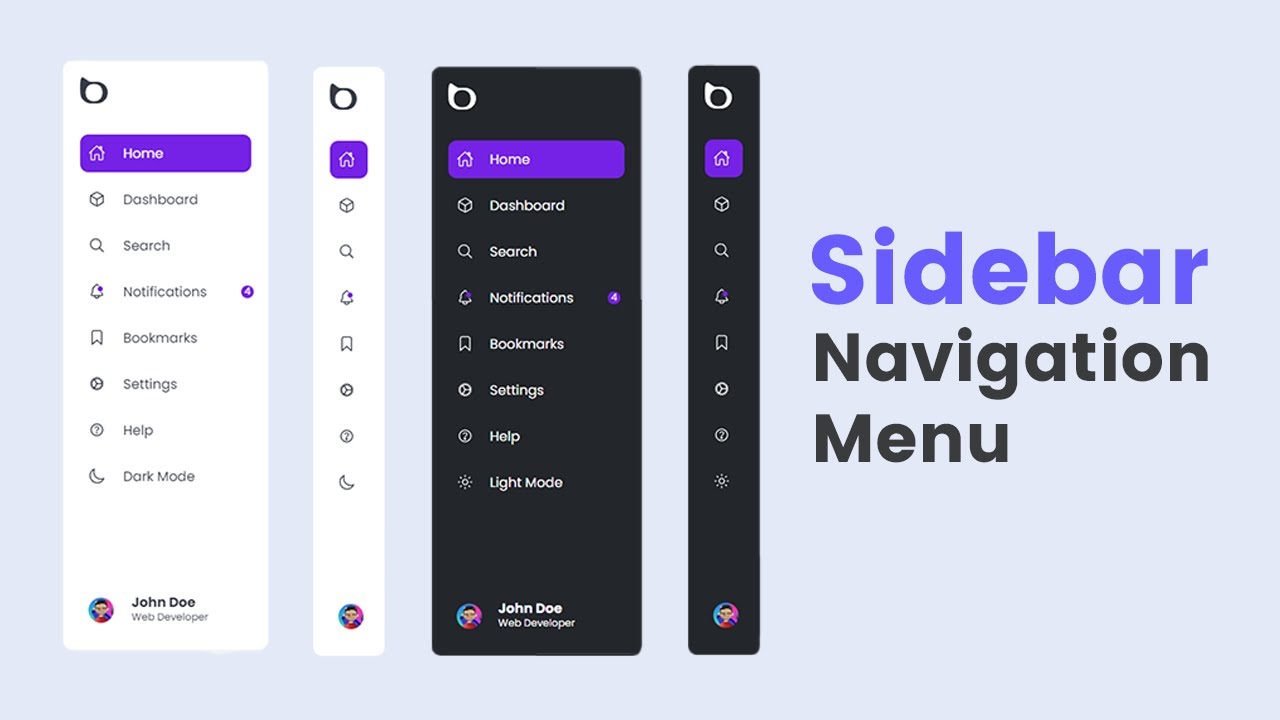 Responsive Sidebar Navigation Html Css At Lindsey Miller Blog