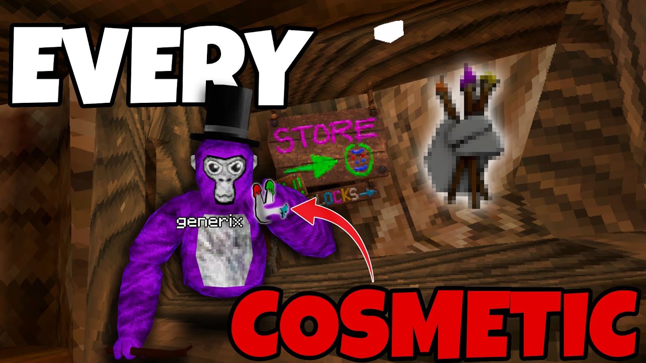 How To Get Every Cosmetic In Gorilla Tag Youtube
