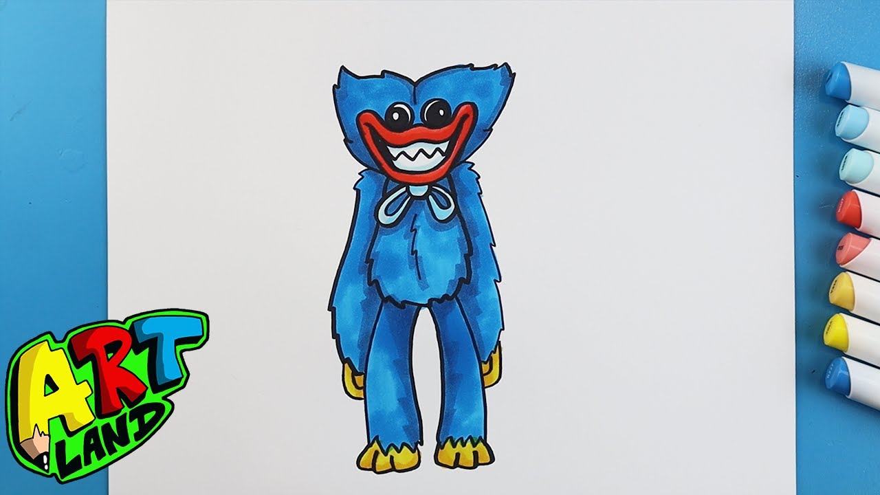 How To Draw Huggy Wuggy Youtube