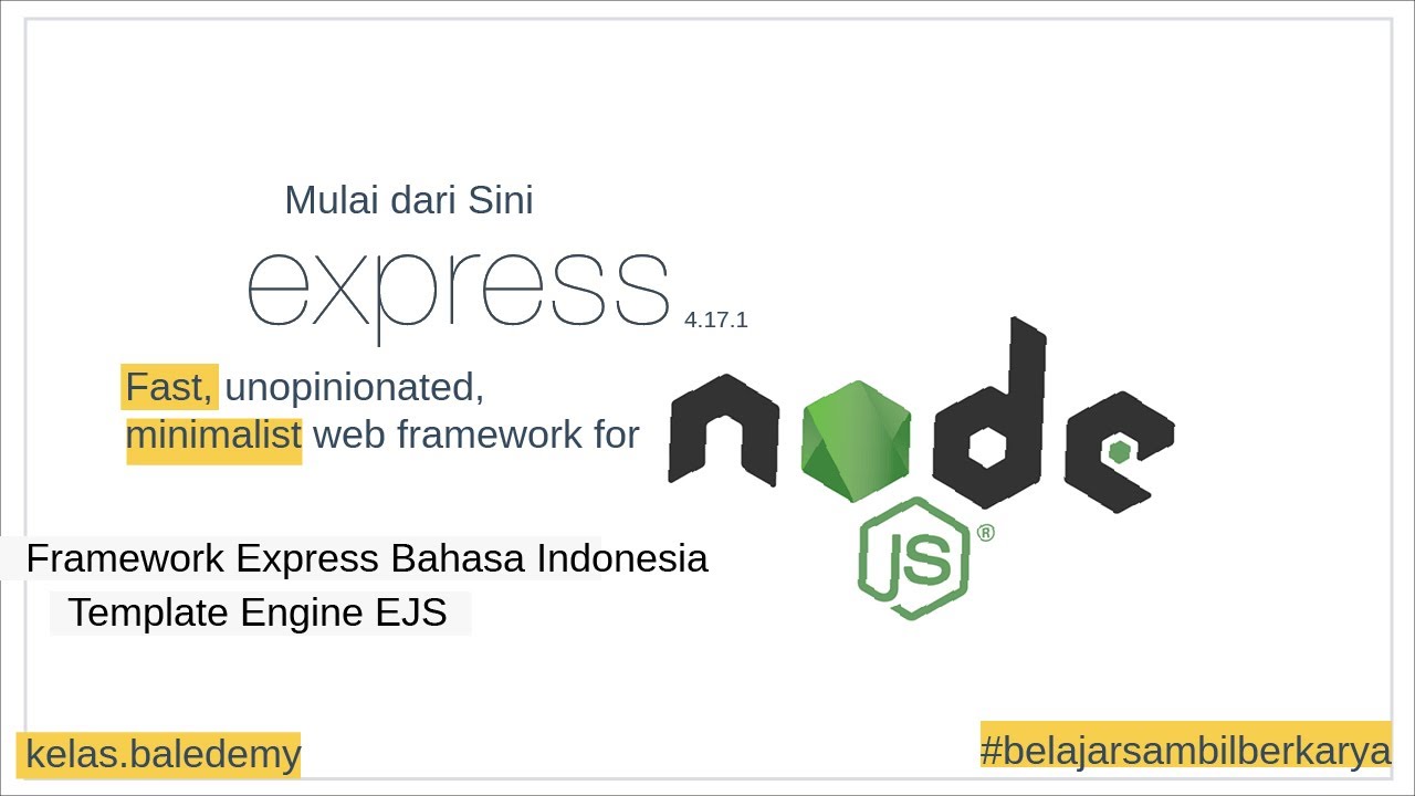 Express Js Tutorial Indonesia 24 Template Engine Youtube