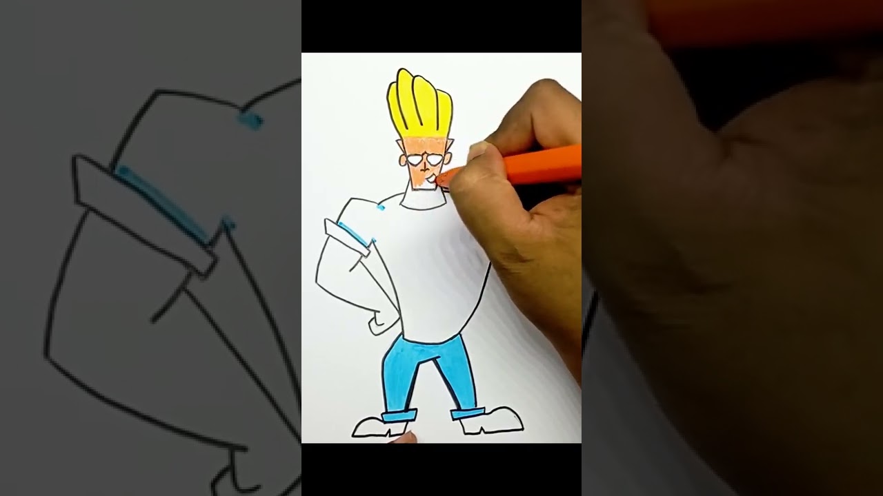 How To Draw Johnny Bravo Shorts Youtube