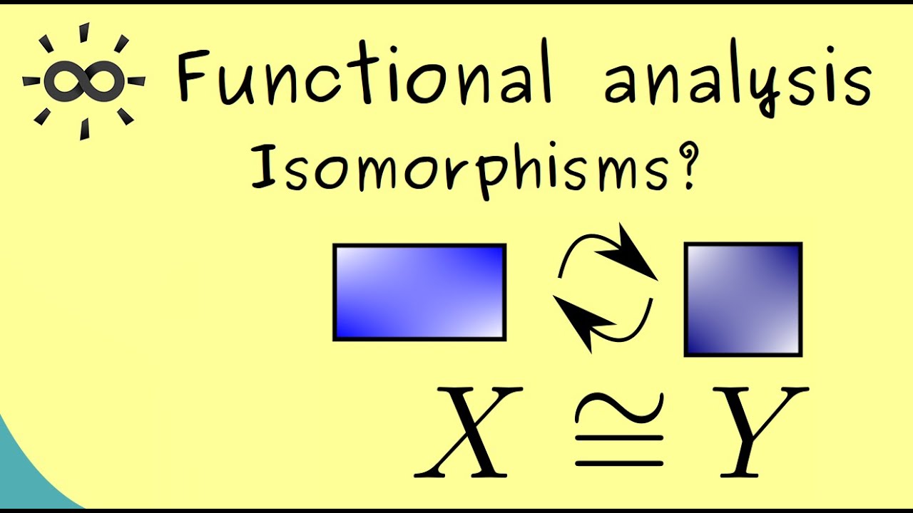Functional Analysis 21 Isomorphisms Youtube
