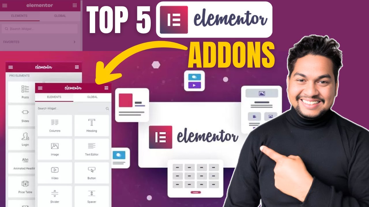 Top 5 Best Elementor Addons Plugins For Wordpress Youtube