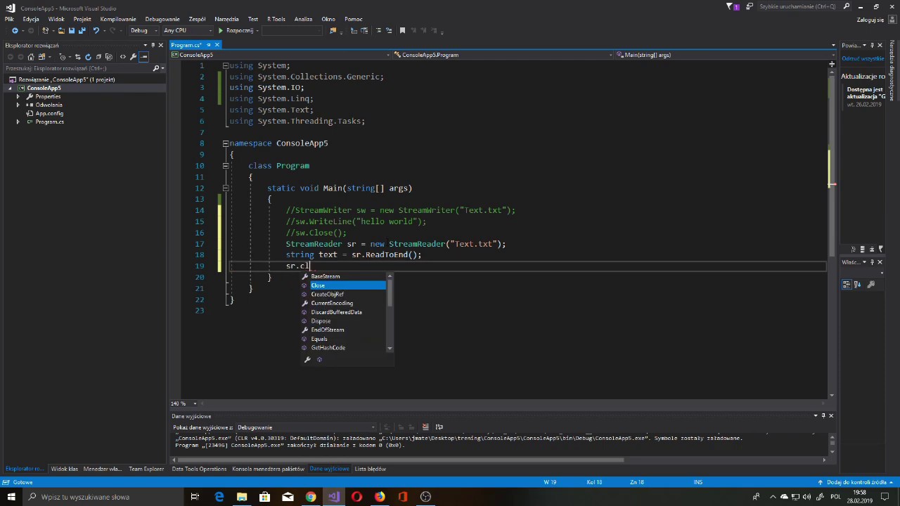 C Streamwriter And Streamreader Youtube