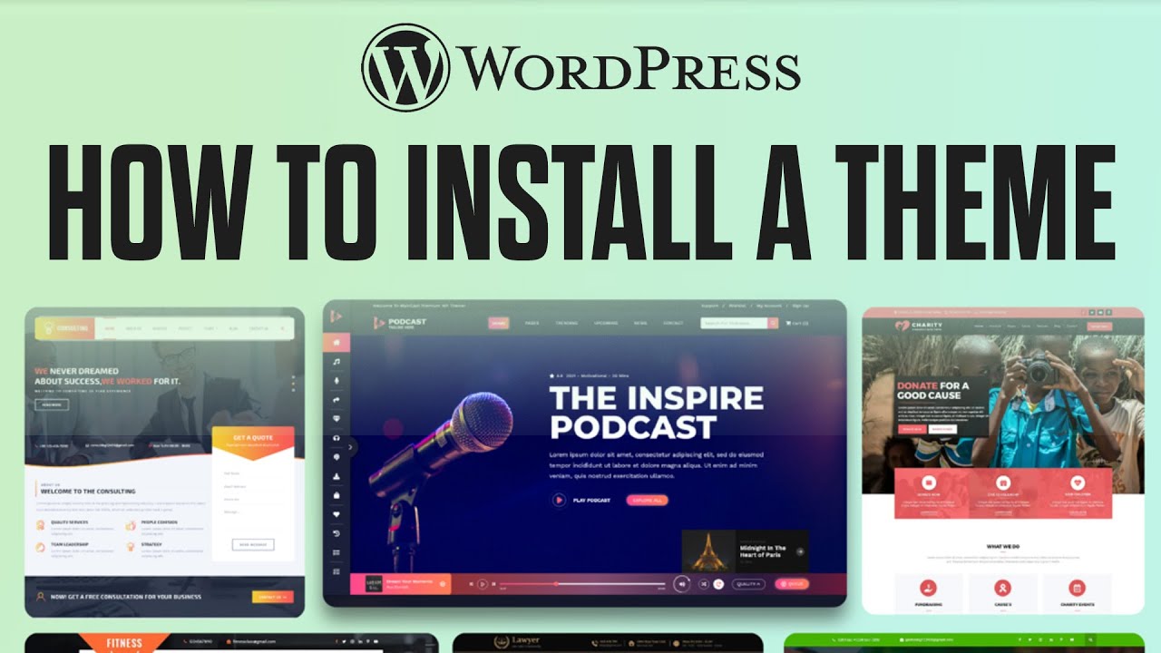 How To Install A Wordpress Theme Easy Tutorial Youtube