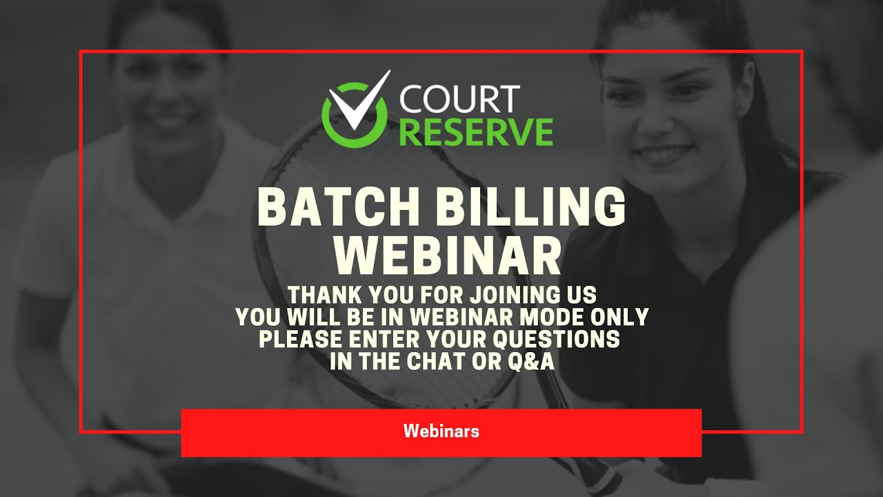 Batch Billing Webinar Youtube