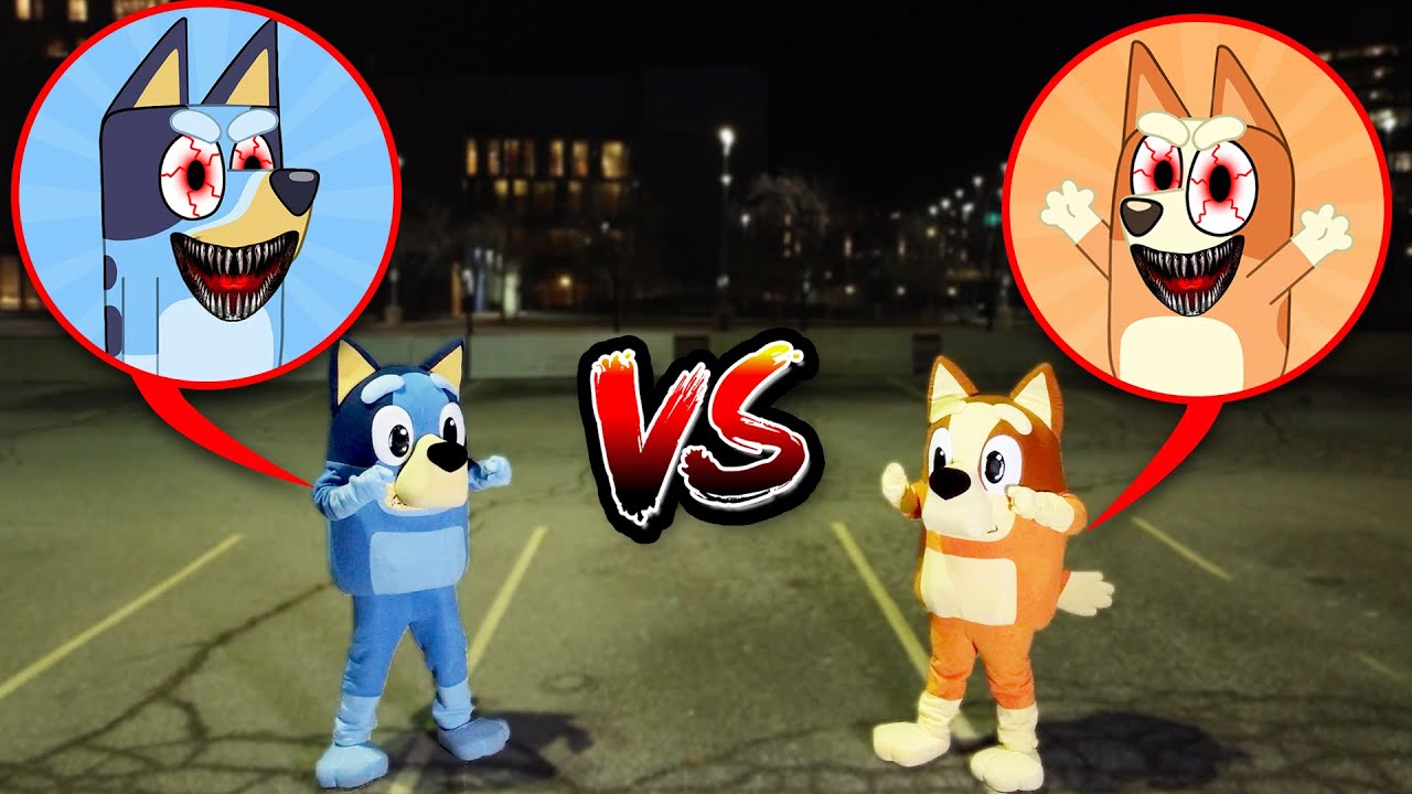 I Caught Bluey Vs Bingo Fighting In Real Life Cursed Bluey Movie