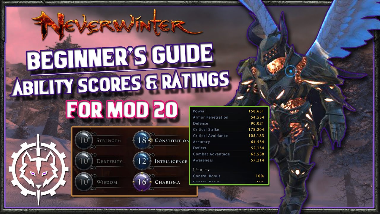Neverwinter Beginner S Guide Ability Scores Ratings Youtube