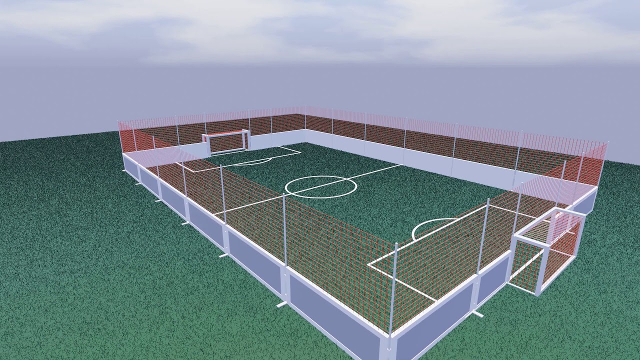 Projekt Boiska Mobilnego 8x12 Panelowe Smartsoccer Youtube