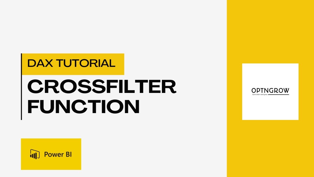 Learning Dax Mastering Crossfilter Function Power Bi Dax Youtube