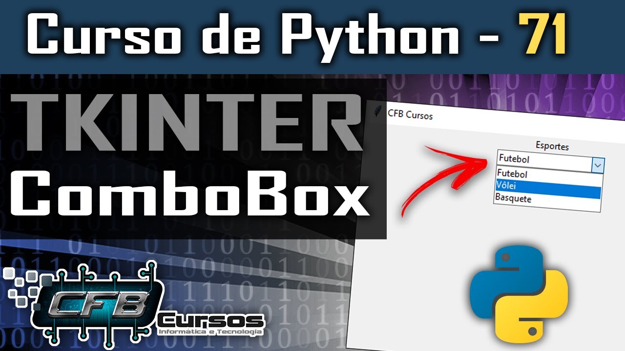 Tkinter Combobox Curso De Python 71 Youtube