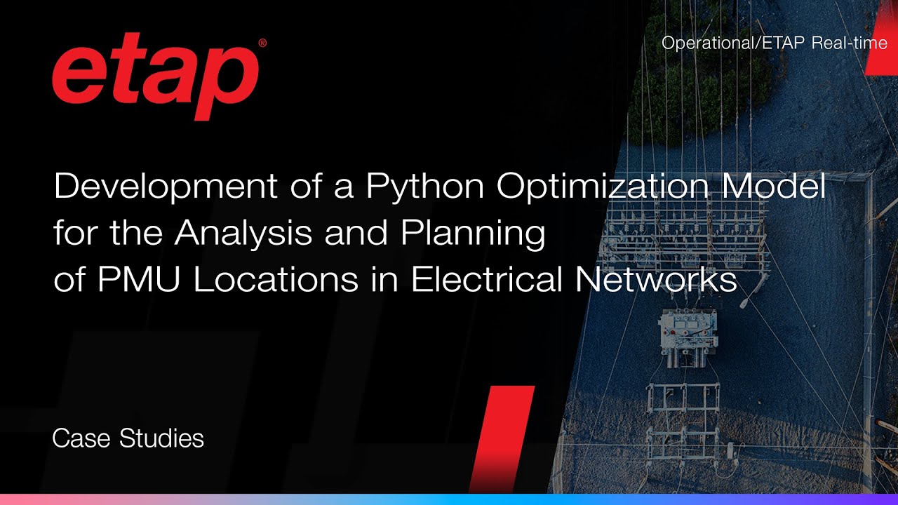 Developing A Python Based Optimization Model To Analyze Plan Pmu