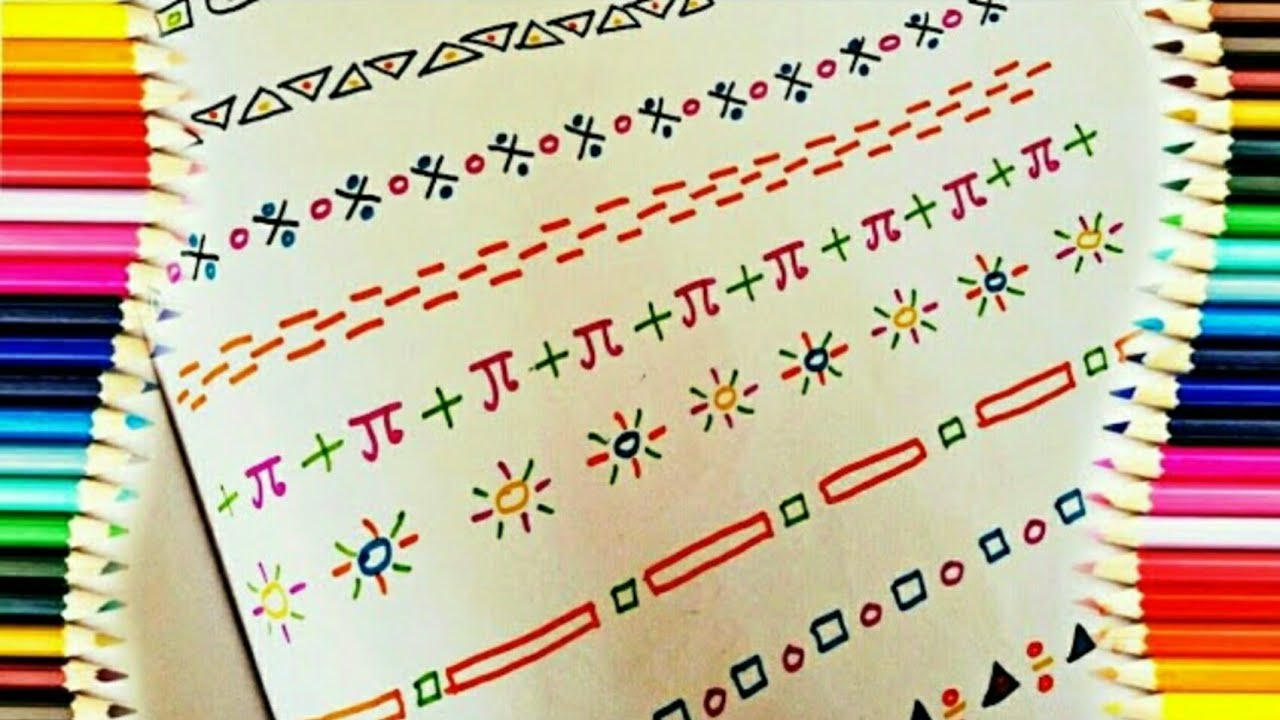 Bonitos Bordes Margenes Para Cuadernos Faciles Marcos Para Cuadernos