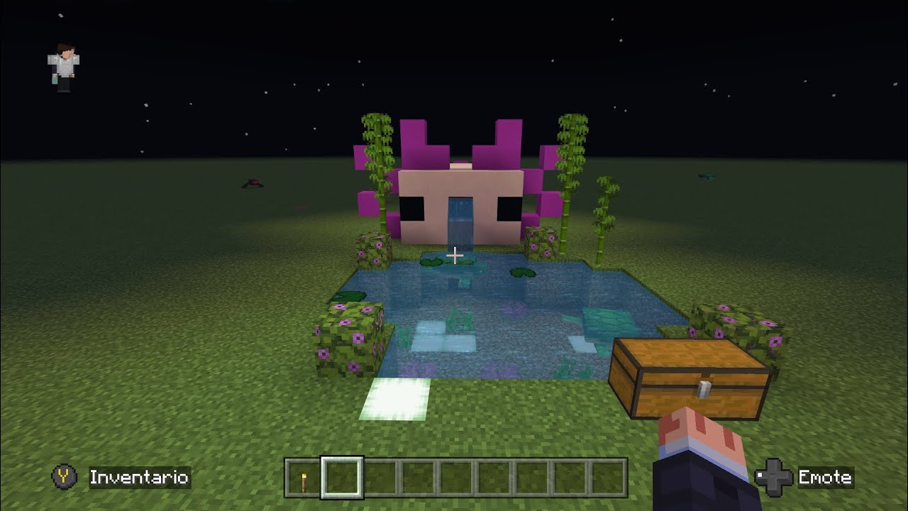 Cómo Hacer Una Fuente En Forma De Ajolote Axolote En Minecraft