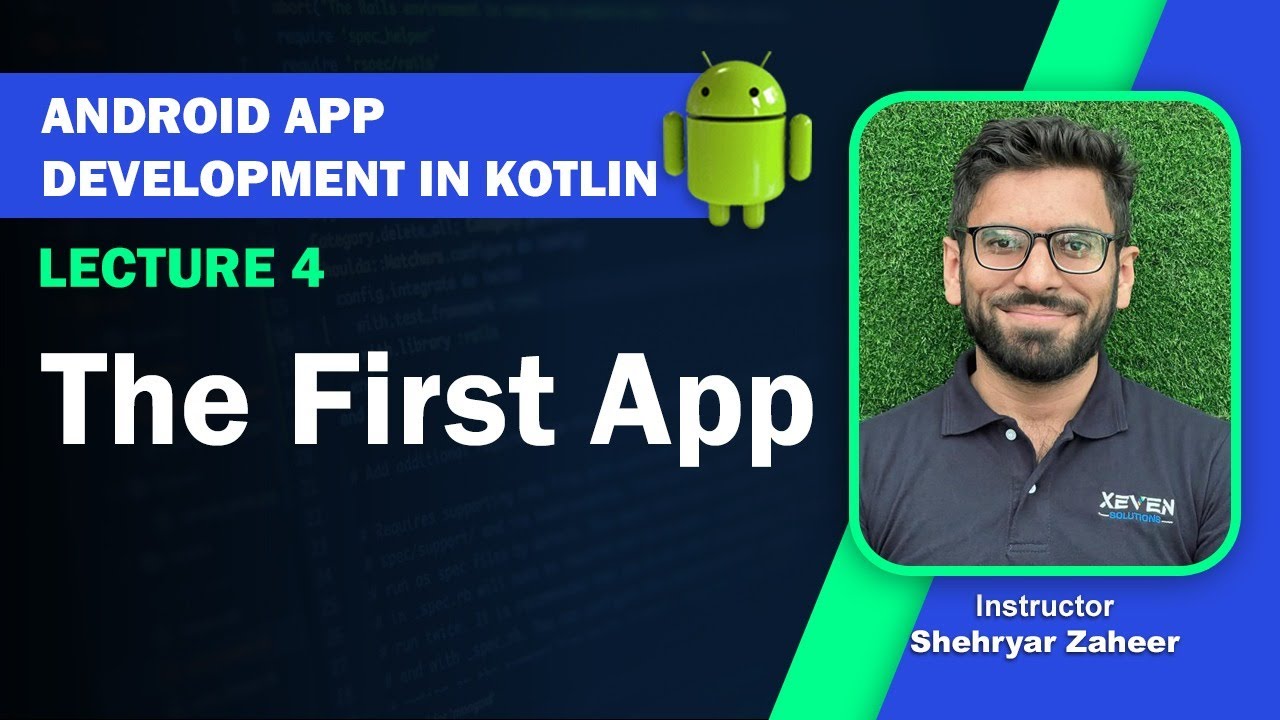 Lecture 4 The First App Youtube