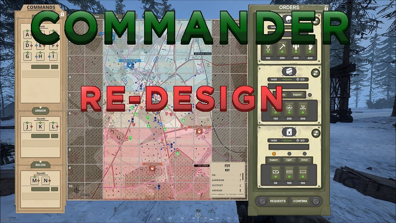 Hell Let Loose Commander Re Design Demo Youtube
